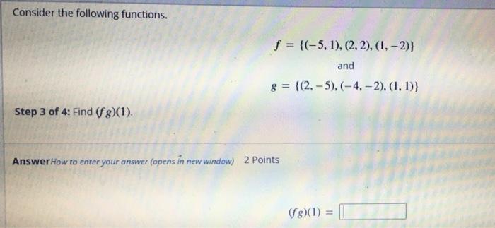 Solved f = {(-5, 1), (2, 2), (1, -2)} and 8 = | Chegg.com