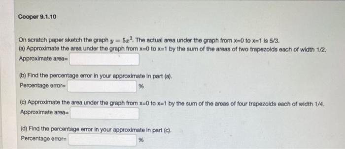 Solved On scratch paper sketch the graph y=5x2. The actual | Chegg.com