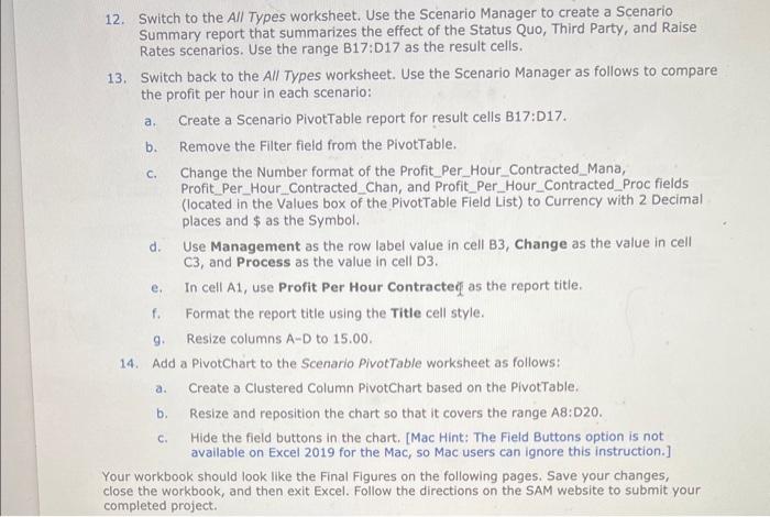 Solved 12. Switch to the All Types worksheet. Use the | Chegg.com