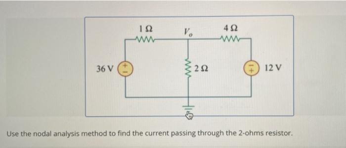 Solved Use the nodal analysis method to find the current | Chegg.com