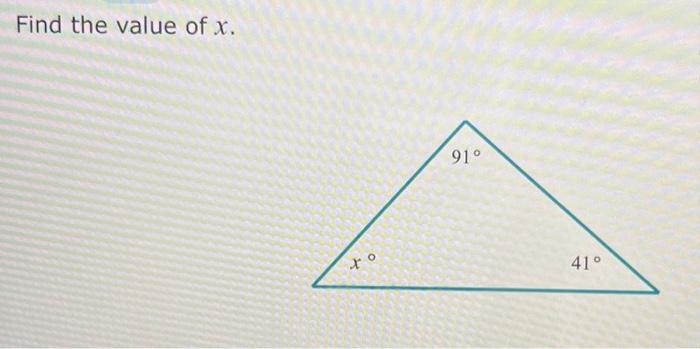 Solved Find the value of x. | Chegg.com