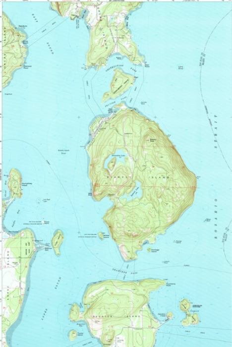 Solved Blakely Island, WA There are several tombolos on | Chegg.com