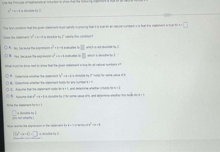 Solved Use the Principle of Mathematical Induction to show | Chegg.com