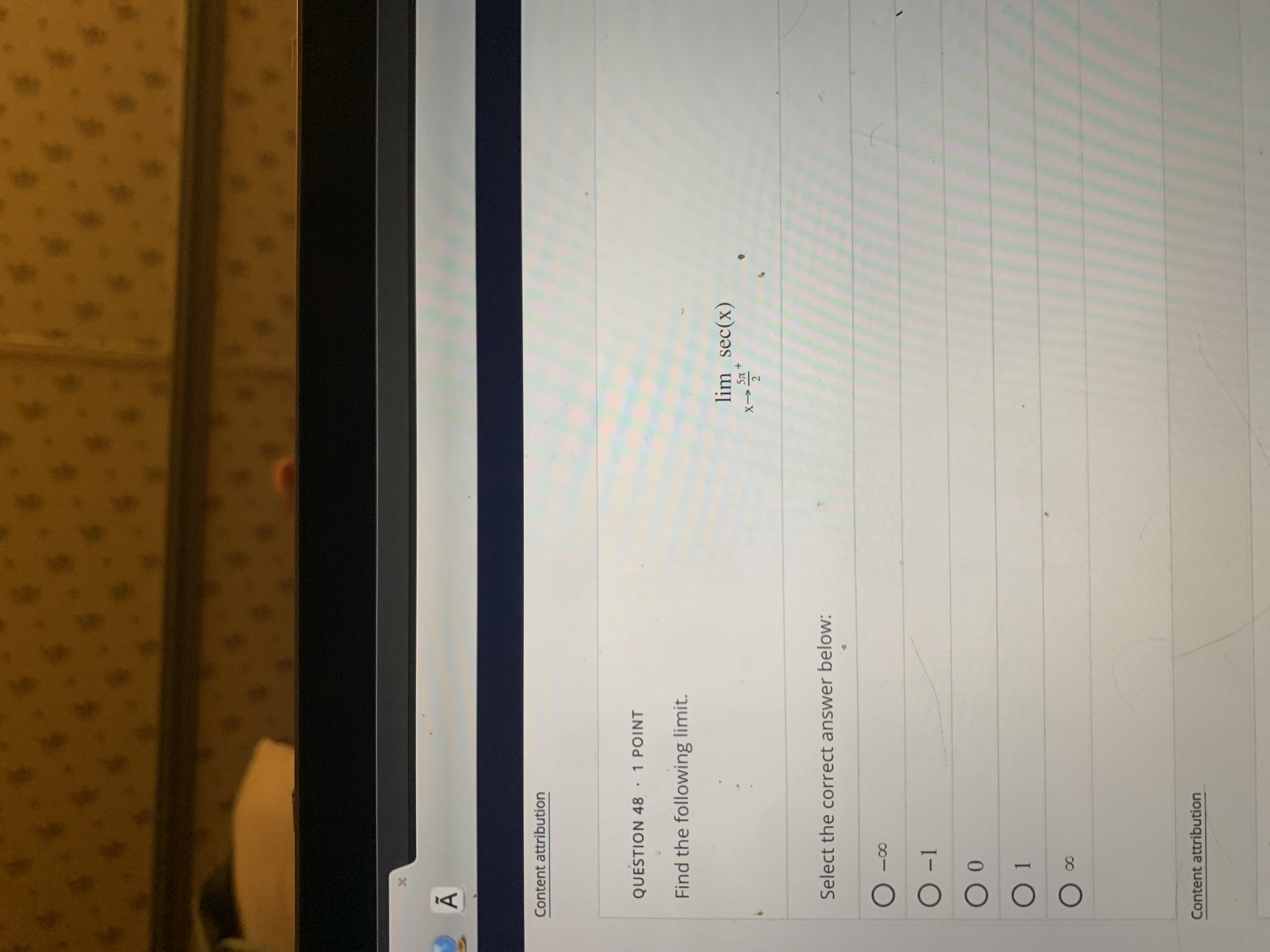 Solved QUESTION 48 - 1 ﻿POINTFind the following | Chegg.com