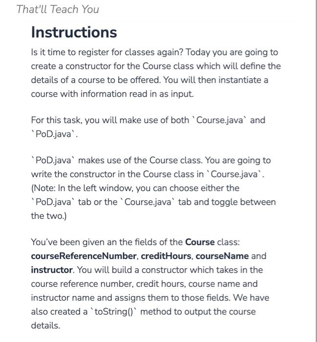 Solved import java.util. Scanner; public class PoD \{ public | Chegg.com