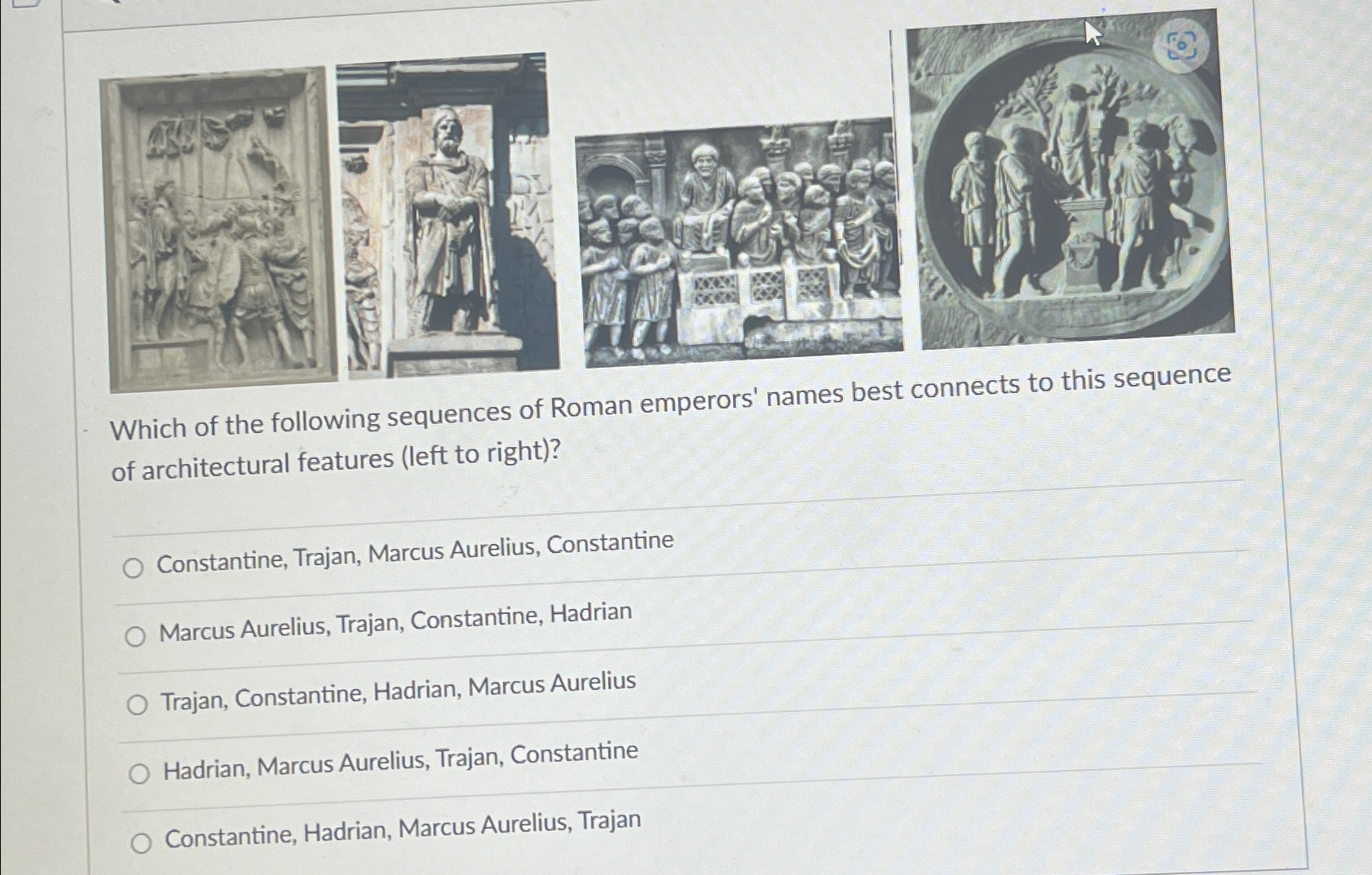Solved Which of the following sequences of Roman emperors' | Chegg.com