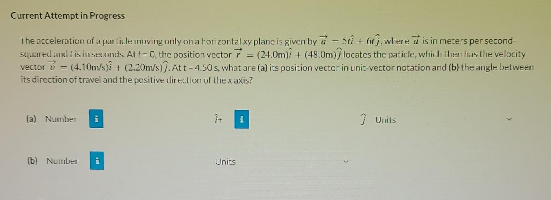 Solved The acceleration of a particle moving only on a | Chegg.com