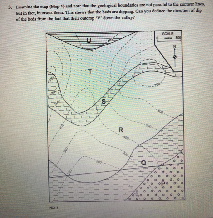 Solved 3. Examine the map (Map 4) and note that the | Chegg.com
