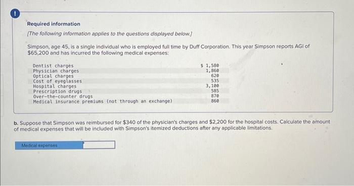Required information [The following information | Chegg.com