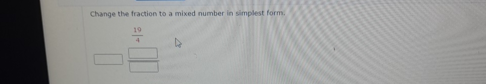 Solved Change the fraction to a mixed number in simplest | Chegg.com