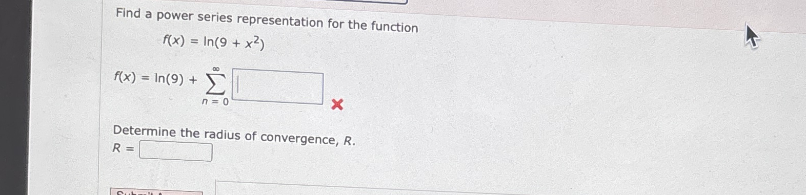 Solved Find a power series representation for the | Chegg.com