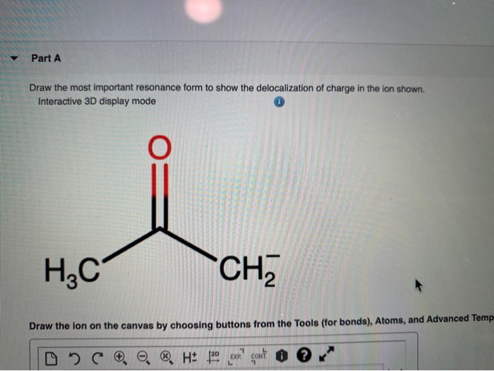Solved Part A Draw the most important resonance form to show | Chegg.com