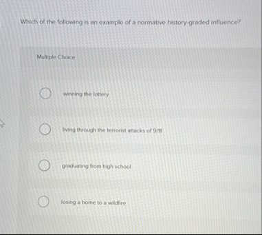 Solved Which of the following is an example of a normative | Chegg.com