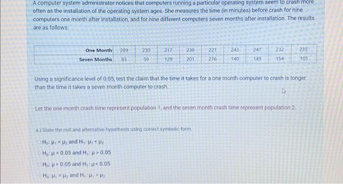Solved A computer system administrator notices that | Chegg.com