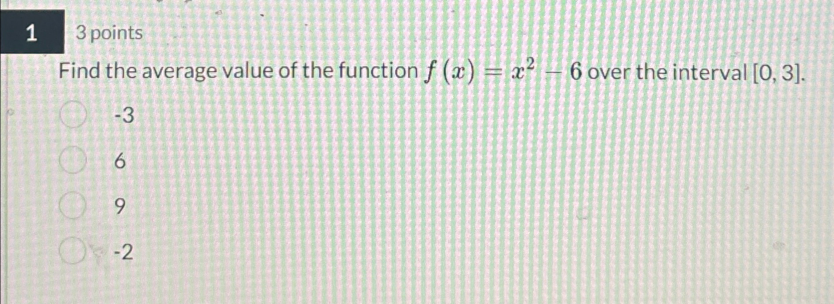 Solved 13 ﻿pointsFind the average value of the function | Chegg.com