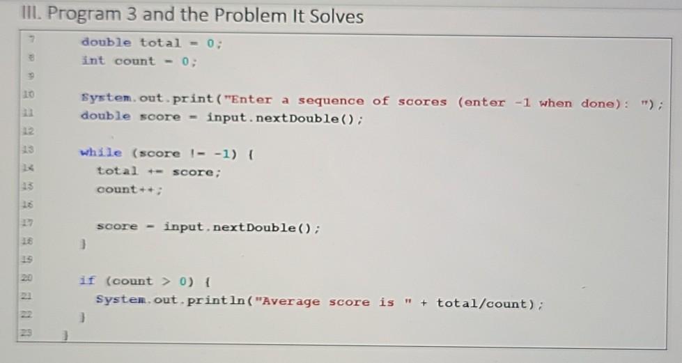 Solved Tracing the code by specifying the line numbers in | Chegg.com