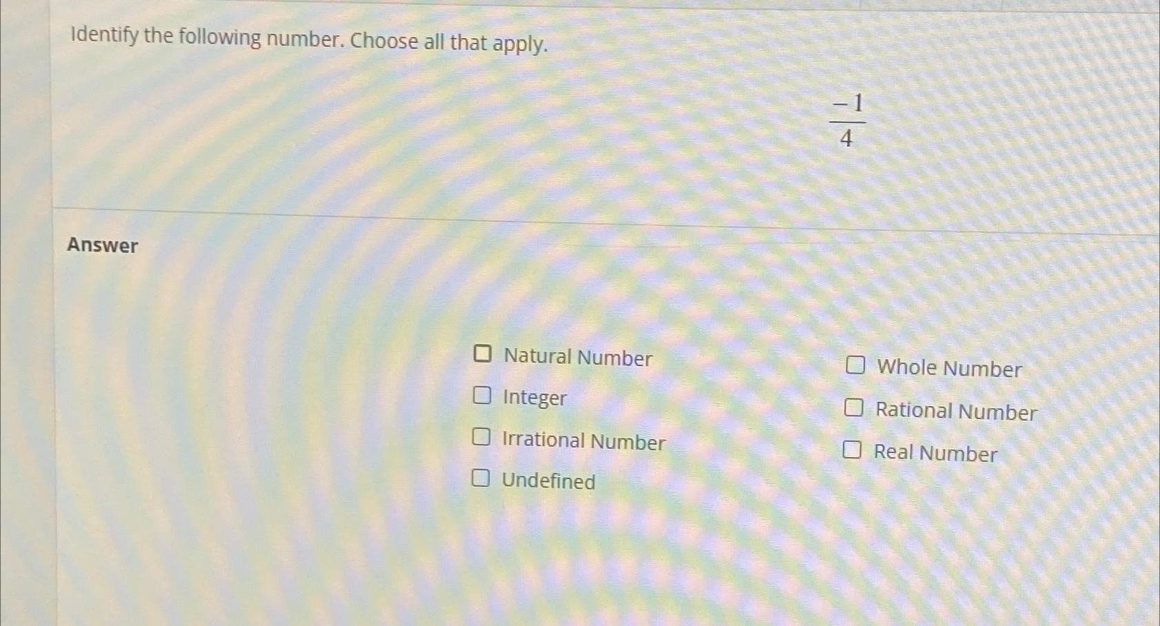 Solved Identify the following number. Choose all that | Chegg.com