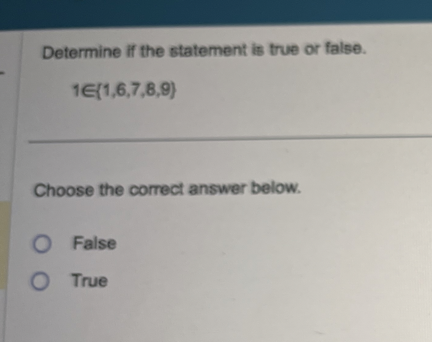 Solved Determine if the statement is true or | Chegg.com