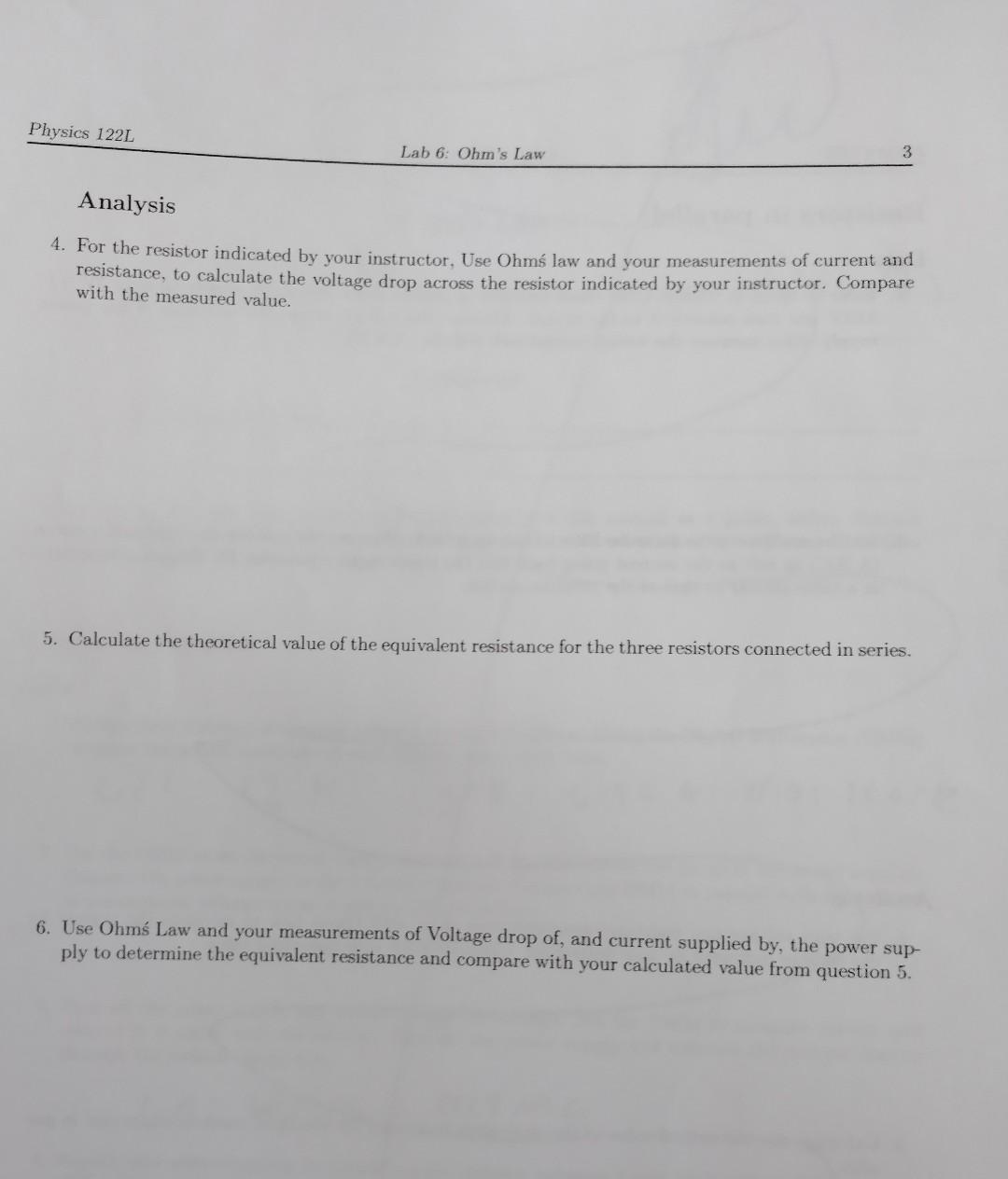Data 1. Set the power supply to 10 V±0.01 V. Connect | Chegg.com
