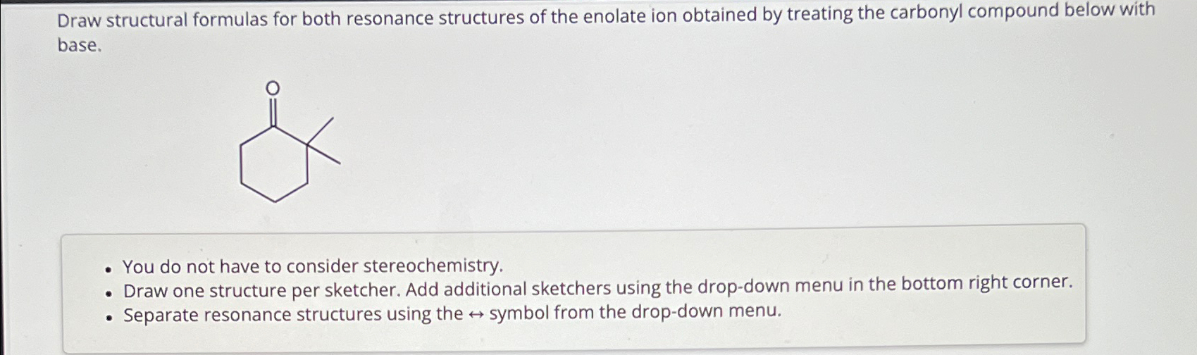 Solved Draw structural formulas for both resonance | Chegg.com