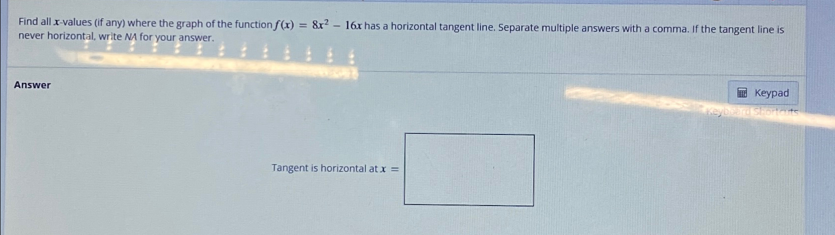 Solved Find all x-values (if any) ﻿where the graph of the | Chegg.com