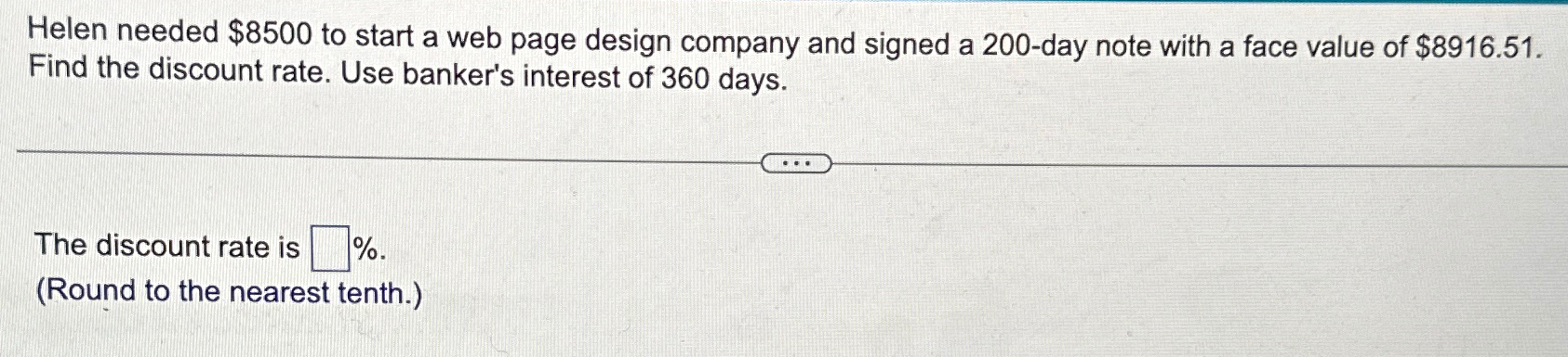 Solved Helen needed $8500 ﻿to start a web page design | Chegg.com