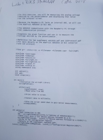 Exercise 3 – Analog to Digital Conversion Construct | Chegg.com