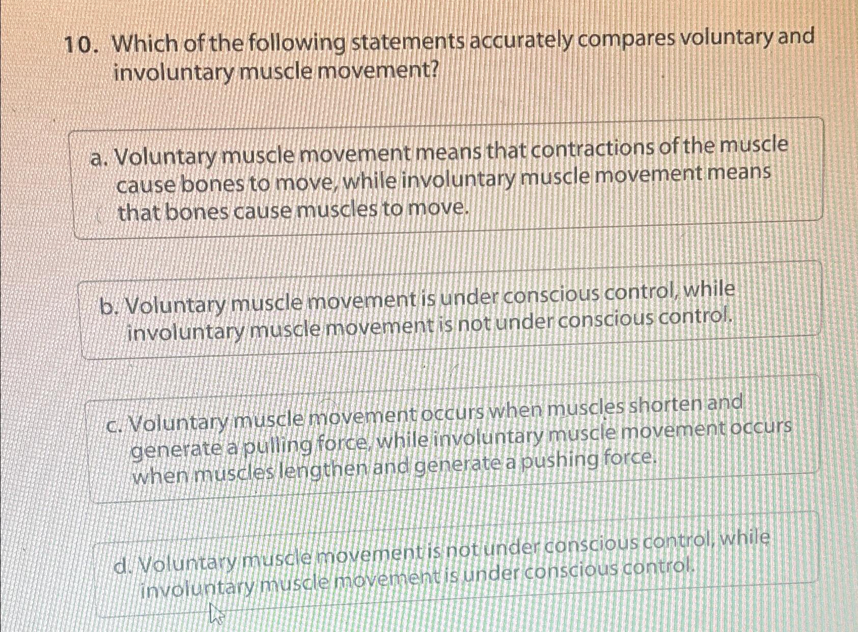 Solved Which of the following statements accurately compares | Chegg.com