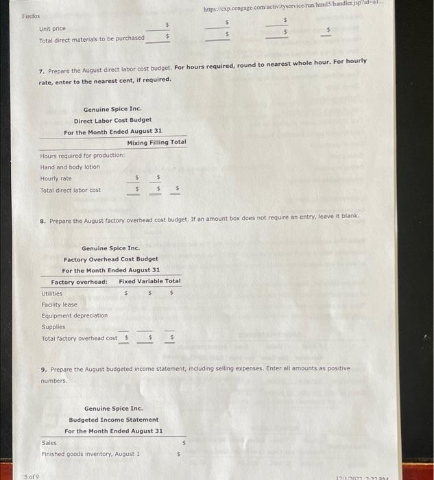 Solved Comprehensive Problem 5 Part B: Note: This section is | Chegg.com