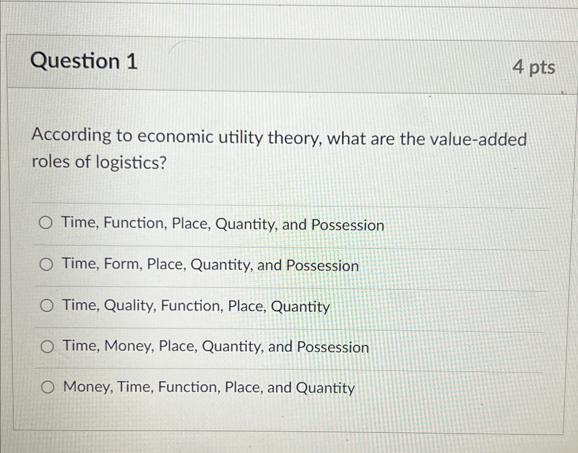 Solved Question 14 ﻿ptsAccording to economic utility theory, | Chegg.com