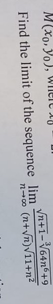 Solved Find the limit of the sequence | Chegg.com