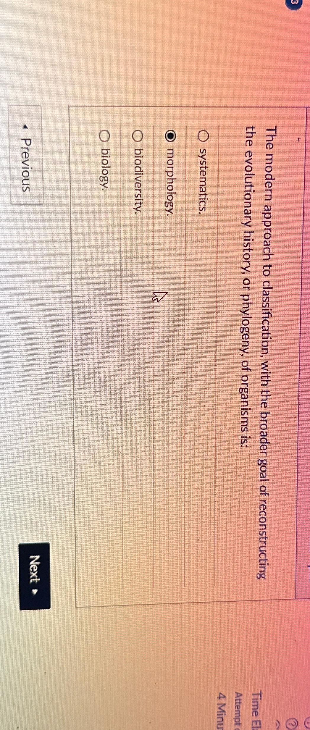 Solved The modern approach to classification, with the | Chegg.com