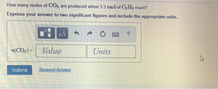 Solved Part A How many moles of O2 are needed to react with | Chegg.com