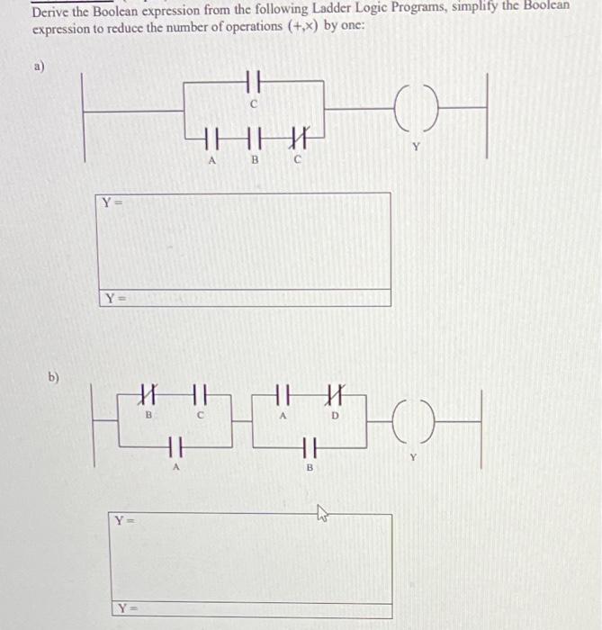Solved Derive the Boolean expression from the following | Chegg.com