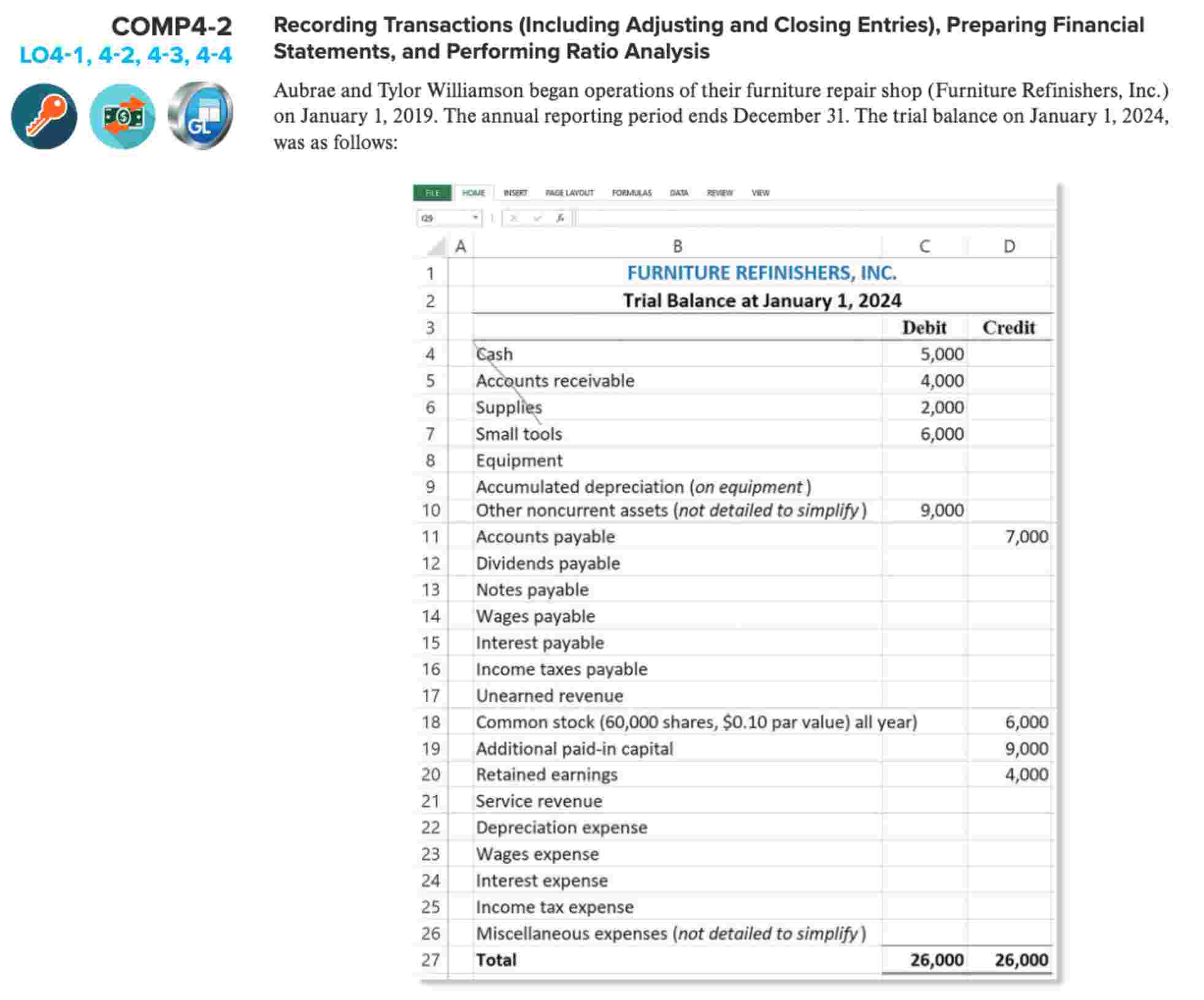 COMP4-2 ﻿Recording Transactions (Including Adjusting | Chegg.com
