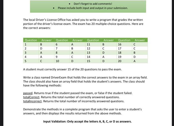 Solved plz answer in java using comment lines last one was | Chegg.com