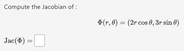 Solved Compute the Jacobian of | Chegg.com