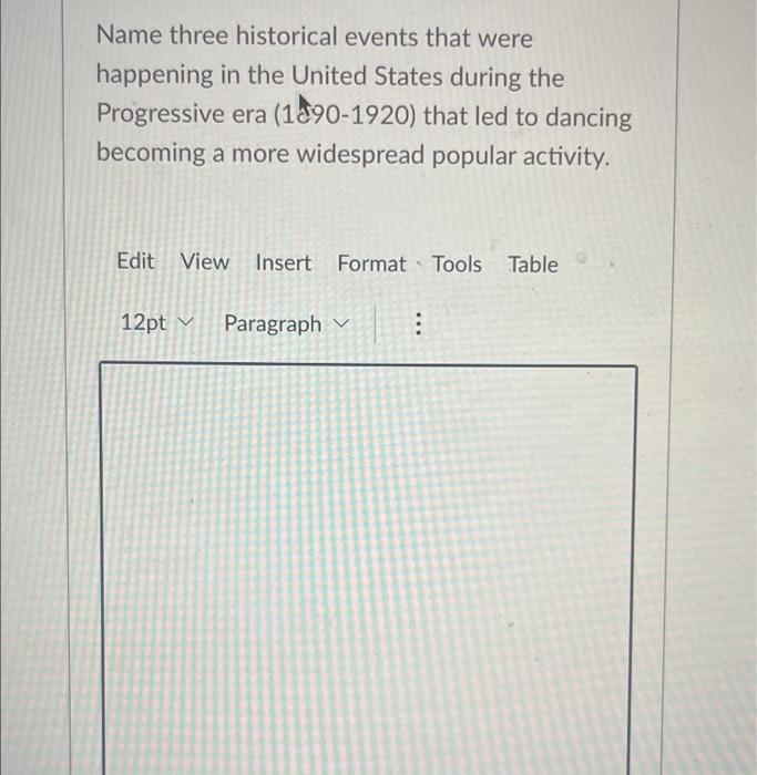 Name three historical events that were happening in | Chegg.com