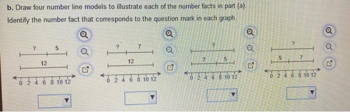 Solved b. Draw four number line models to illustrate each of | Chegg.com