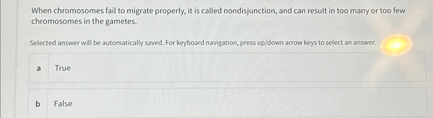 Solved When chromosomes fail to migrate properly, it is | Chegg.com
