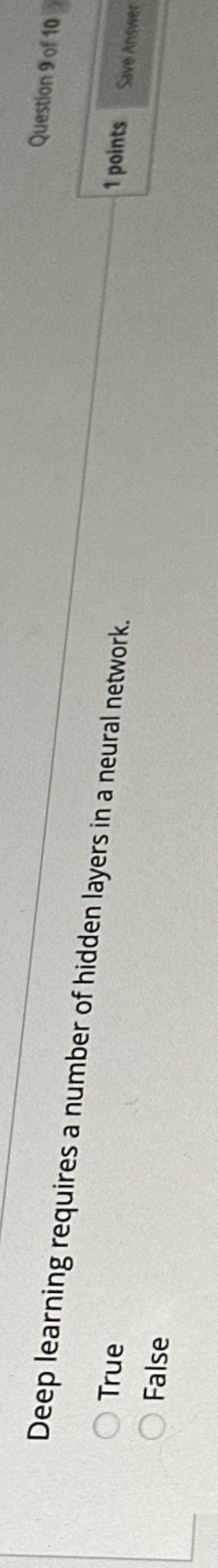 Solved Deep learning requires a number of hidden layers in a | Chegg.com