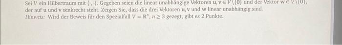 Solved prove itLet V be a Hilbert space with . The | Chegg.com