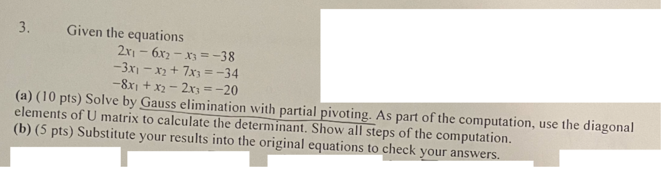 Solved Given the | Chegg.com