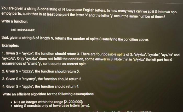 Solved You Are Given A String S Consisting Of N Lowercase Chegg