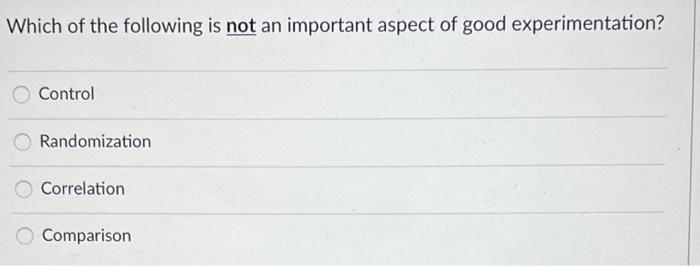 Solved Which of the following is not an important aspect of | Chegg.com