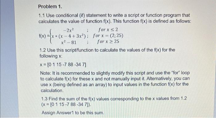 Solved 11 Use Conditional If Statement To Write A Script 6588
