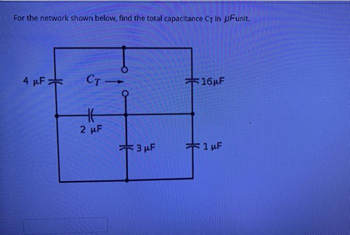 Solved For the network shown below, find the total | Chegg.com