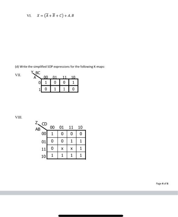 Solved (a) Simplify the tollowing expressions: 1. | Chegg.com