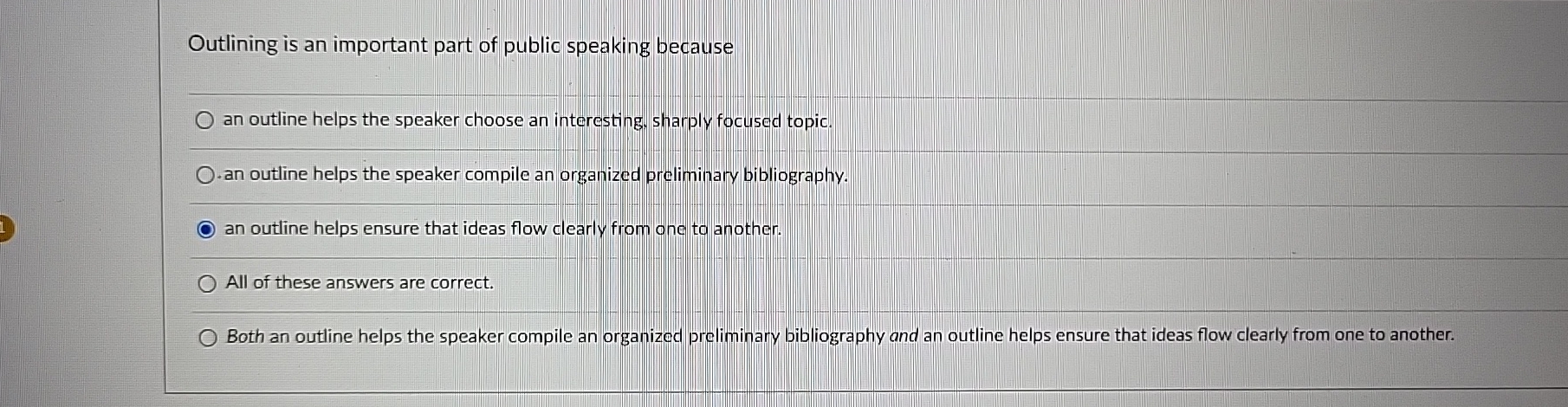 Solved Outlining is an important part of public speaking | Chegg.com Solved Outlining is an important part of public speaking | Chegg.com