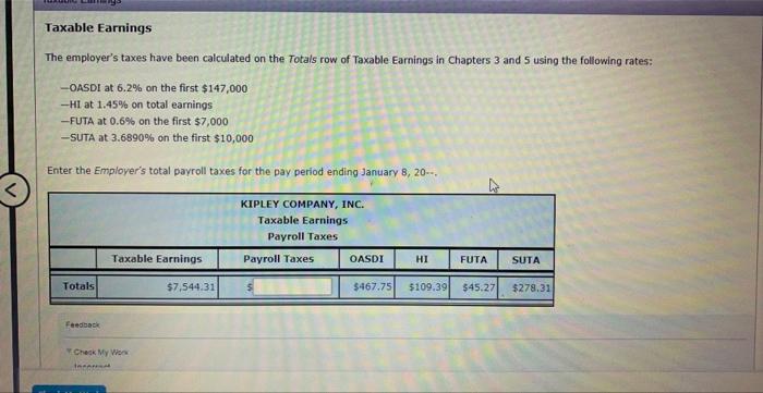 Continuing Payroll Problem 6a Chapter 6 You Have 